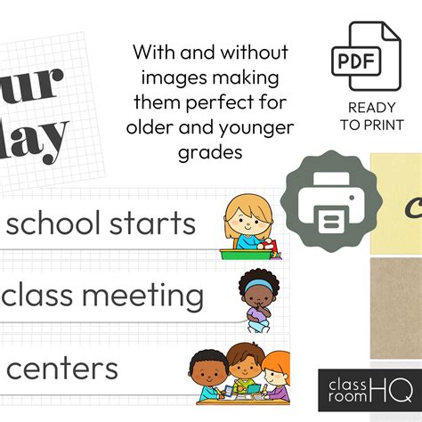 Gum Leaf Classroom Timetable Pack