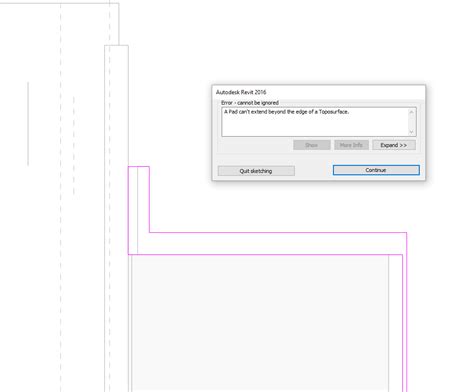 a pad can t extend beyond the edge of a toposurface autodesk community