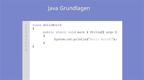 java einführung methoden in klassen