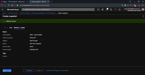 Restore Azure Vm Using Snapshot Managed Disk Communication Square