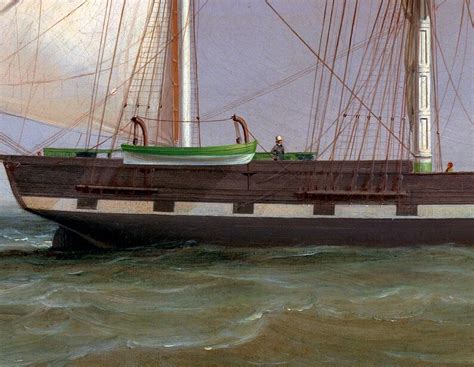 The Black Ball Line Packet Ship New York 1836 19th Century