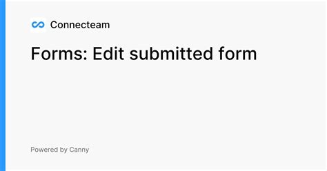 Forms Edit Submitted Form Forms Connecteam