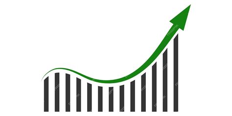 Premium Vector Stock Market Arrows Chart Panel Chart Rising Trend