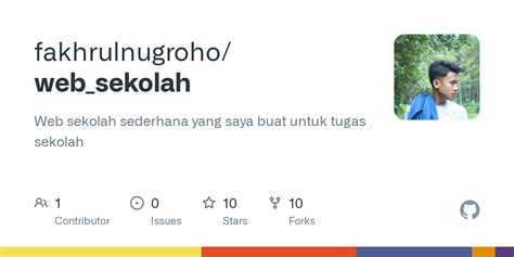 Github Fakhrulnugrohowebsekolah Web Sekolah Sederhana Yang Saya