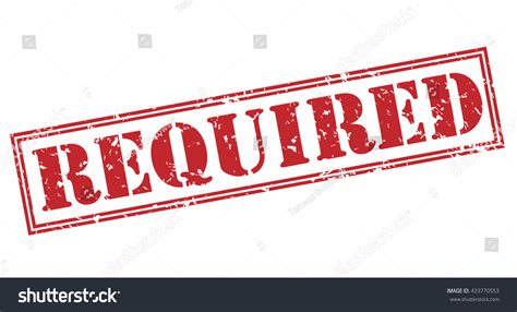 required stamp stock illustration 433770553 shutterstock