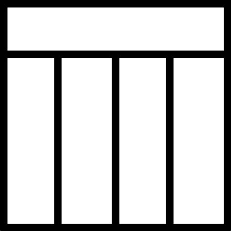 Layout Header 4columns Vector Svg Icon Svg Repo