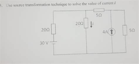 solved use source transformation techniqe to solve the value