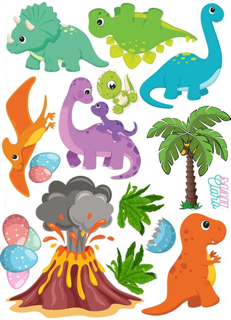 Dino Cake Topper Printable Free