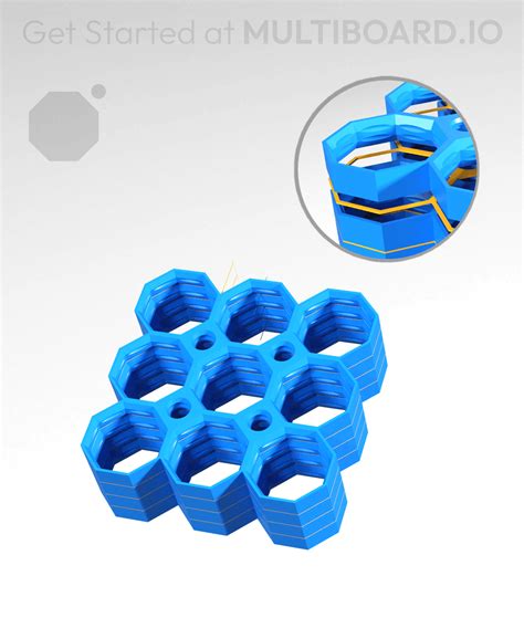 3x3 Multiboard Corner Tile X4 Multi Material Stack 3d Model By Multiboard On Thangs