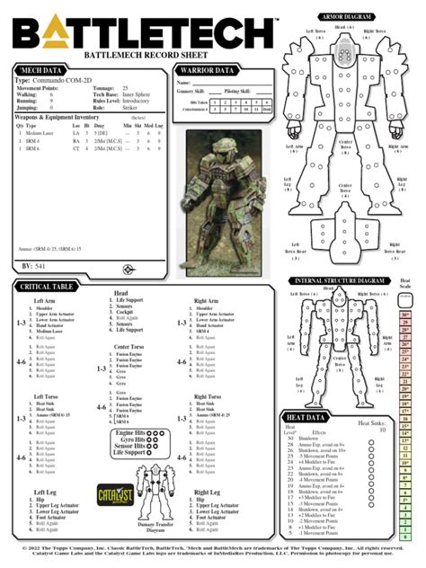 Commando Com 2d Pdf Battle Tech