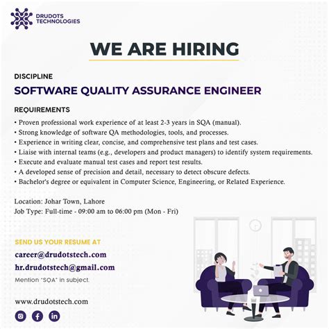 Muhammad Hamza On Linkedin Job Opportunity Lahore Sqa Hiring 10