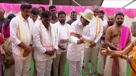 Cm Kcr పఠాన్‌చెరులో సూపర్‌ స్పెషాలిటీ ఆసుపత్రికి శంకుస్థాపన చేసిన సీఎం కేసీఆర్‌ Namasthe Telangana