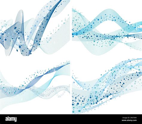 Set Of Four Abstract Vector Water Background Stock Vector Image And Art Alamy