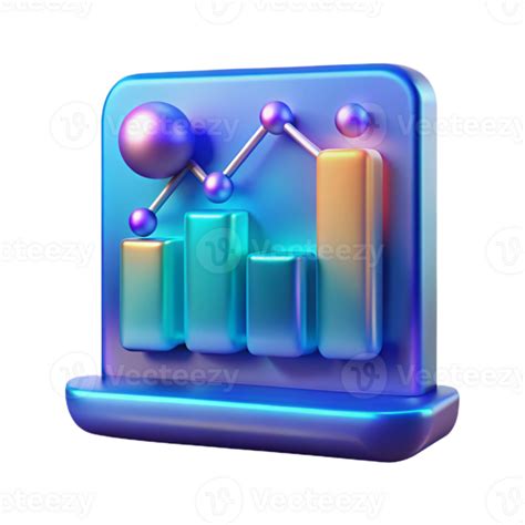 Serene Vintage Holographic Data Visualization Chart Blue Gradient Isolated Premium 58033204 Png