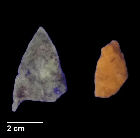 Chert Fluorescence In The Bonfire Shelter Lithic Assemblage Fn60280 Download Scientific