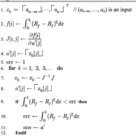 Pseudo Code For Integration Approach Download Scientific Diagram