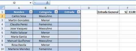 Ejemplo De Función Anidada Para Buscar Datos En Una Tabla Funciones Anidadas Excel Intermedio