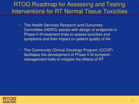 PPT Designing Phase II Or III Clinical Trials To Demonstrate RT Mitigation The RTOG Example