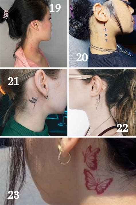Small Feminine Neck Tattoos