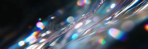 Dynamic Interplay Of Angular And Circular Bokeh Creating Sparkling Light Patterns Stock