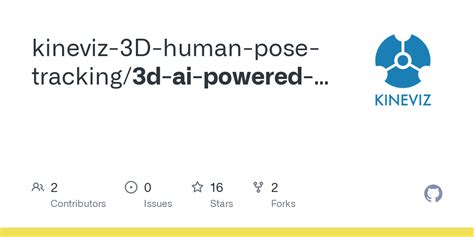 GitHub Kineviz D Human Pose Tracking D Ai Powered Pose Tracking