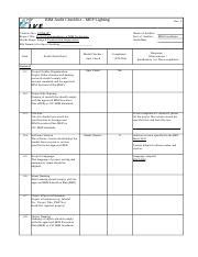 BIM Audit Checklist For MEP Lighting Project Folder Course Hero