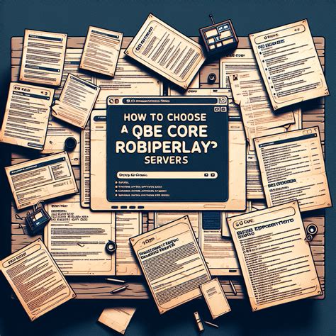 Fivem 롤플레이 서버에 적합한 Qbcore 스크립트를 선택하는 방법