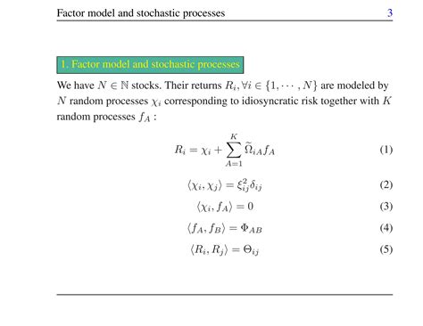 Multi Risk Factor Model Ppt