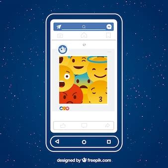 Free Vector Facebook App Interface With Minimalist Design