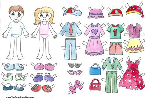 Paper Doll Template Free Printable