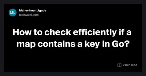 Go Hashmap Key Lookup