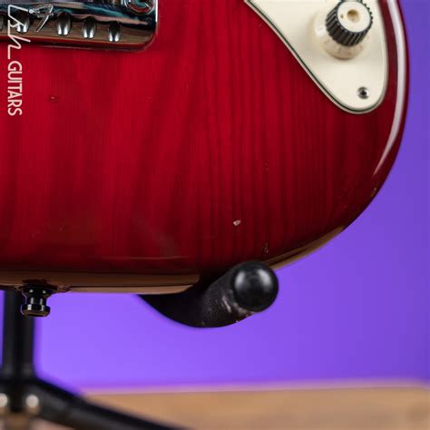 1983 1984 Fender Elite Stratocaster Red Scalloped Fretboard Wild Cherr
