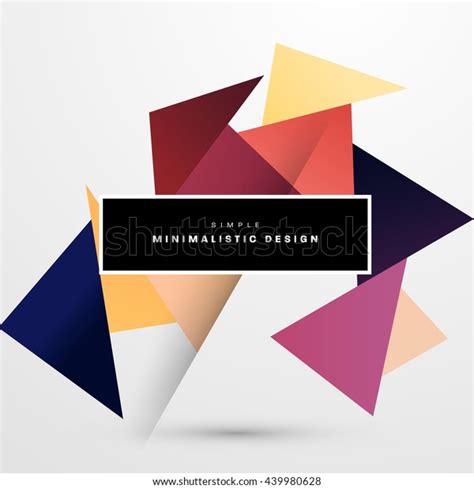Geometric Vector Background Triangles Pattern Business Stock Vector Royalty Free 439980628