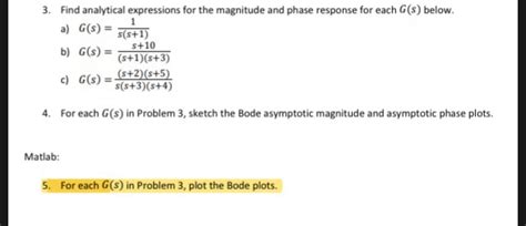 Solved Find Analytical Expressions For The Magnitude And Chegg