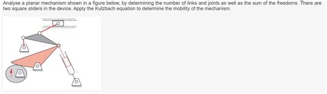 Solved Analyse A Planar Mechanism Shown In A Figure Below Chegg