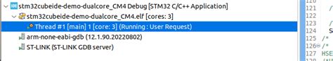 stm32h755 dual core debug demo project stmicroelectronics community