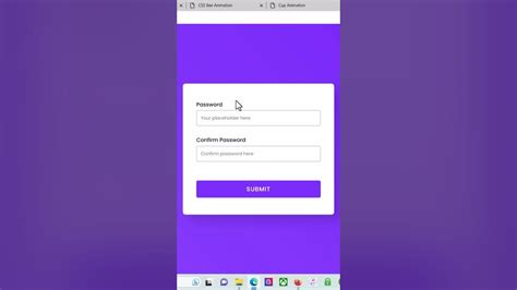 Confirm Password Validation Using Htmlcss And Javascript Youtube