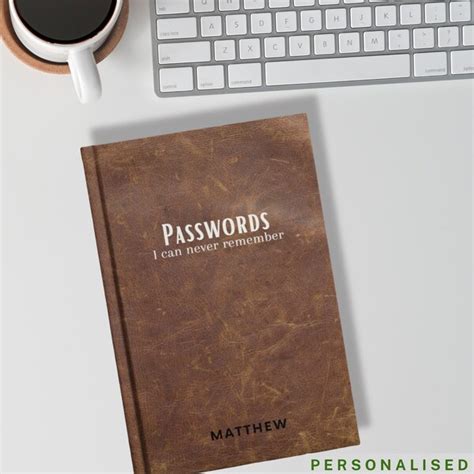 Passcode Keeper Book Etsy