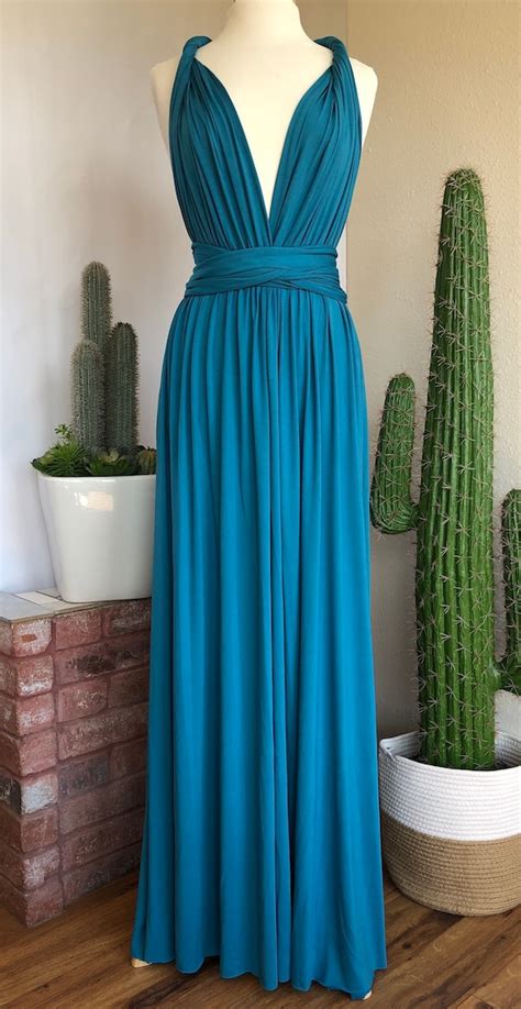 Teal Blue Color Dress