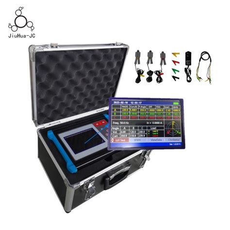 Color Lcd Ac 3 Phase Voltammeter Vector Multimeter Three Clamp Meter