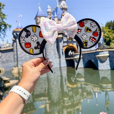 Iconic Duo 3d Mickey And Minnie Ears Bow Sold Separately Etsy