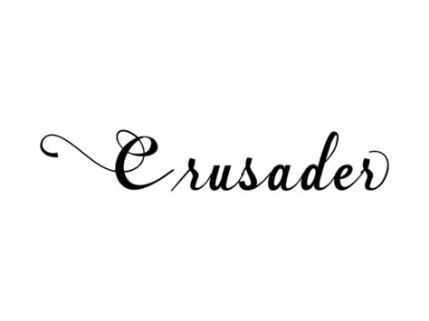 Crusader SVG Typography Graphic By Expressyourself82 Creative Fabrica