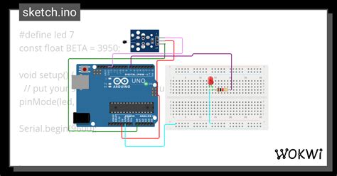 Isı Sensörü Wokwi Esp32 Stm32 Arduino Simulator