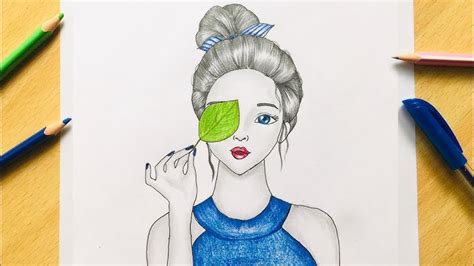 How To Draw A Girl Step By Step With Pencil