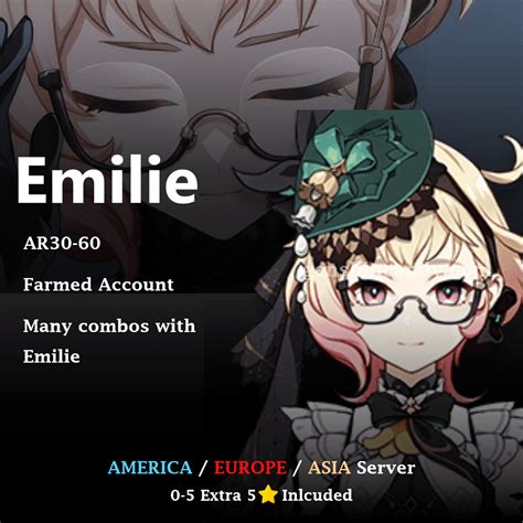 Emilie Midgame Account Genshin Impact Account For Sale Genshincandy