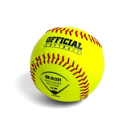 Softball Ball Soft Sponge Centre 12 Inch Yellow Educational