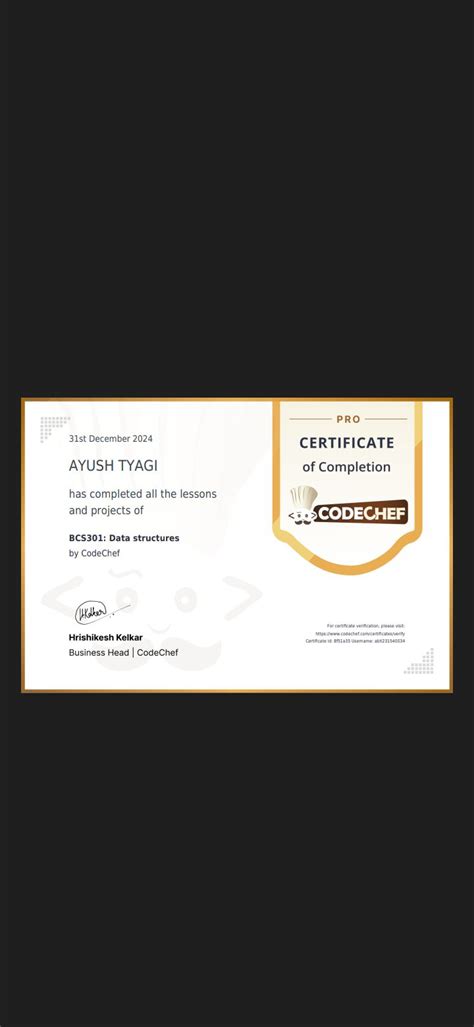 Codechef Datastructures Learningjourney Problemsolving Codingskills Achievement Ayush Tyagi