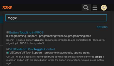 One Button For On And Off VEXcode Pro V Text Tech Support VEX Forum