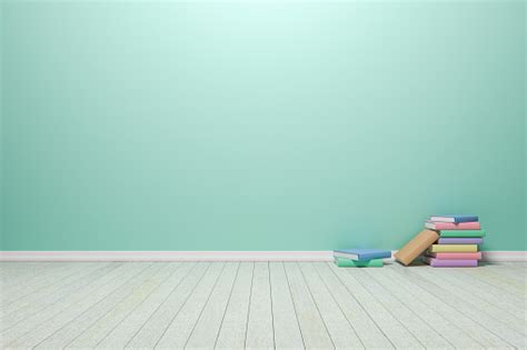 빈 인테리어 파스텔를 가진 방 나무 바닥 및도 서 제품의 디스플레이 대 한 3d 이미지를 렌더링 0명에 대한 스톡 사진 및 기타 이미지 Istock