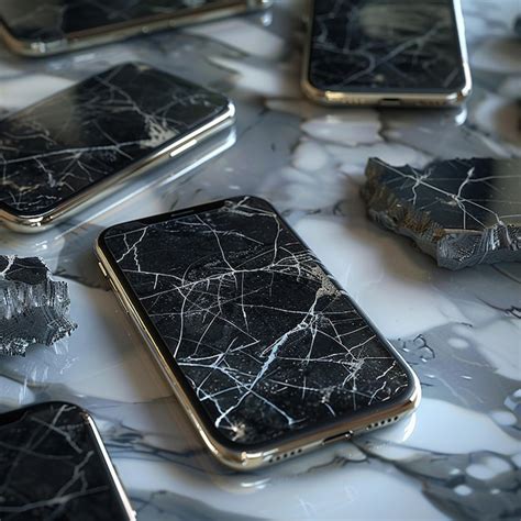 3d Rendered Photo Of Screen Look Like Crack On Phones Premium Ai Generated Image